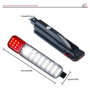 GZZTORES 4PCS Led Doors Panel Light Interior Courtesy Lights Compatible with Chevy Silverado GMC C/K,Sierra 1500 2500 3500, Suburban, Avalanche, Hum-mer H2 Yukon