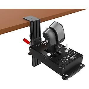Hikig 2 Pack Desk Mounts for Flight Sim Joystick, Throttle, Hotas Systems Compatible With Thrustmaster Hotas Warthog, Thrustmaster MFD Cougar Pack, Winwing Orion 1/2 Hotas With All Installation Bolts