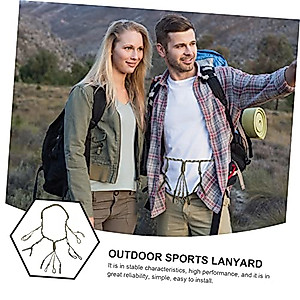 BESPORTBLE 5pcs Collar Whistle Hanging Rope Whistle Wrist Brace Cell Phone Holders Cellphone case Holder Hiking Pole Accessories Hanging Rope for Outdoor Sports Whistle Rope