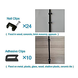 JJMASEE 2 Pack 20FT Power Extension Cable for Wyze Cam V3,Wyze Cam Outdoor,Blink,Arlo Essential,Eufy,Kasa,Yi Camera,NestCam Indoor,Micro USB Charging Cord for Security Camera(Black)