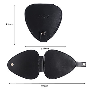 Guitar Pick Holder Case for Acoustic Electric Guitar, Variety Pack Picks Storage Pouch Box, PU Leather Guitar Plectrums Bag, Gift for Guitar Players (Case Only)