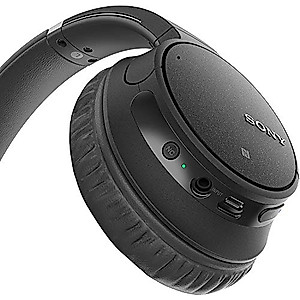 Sony Noise Cancelling Headphones WHCH700N: Wireless Bluetooth Over The Ear Headset with Mic for Phone-Call and Alexa Voice Control (Black)
