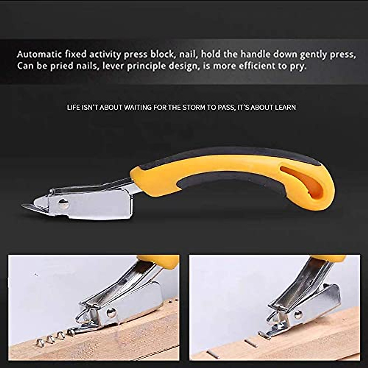 Staple Removers Heavy Duty Staple Remover, Staple Puller Tool Upholstery Construction Heavy Duty Staple Remover Tack Lifter Office Claw Tools Puller Removing