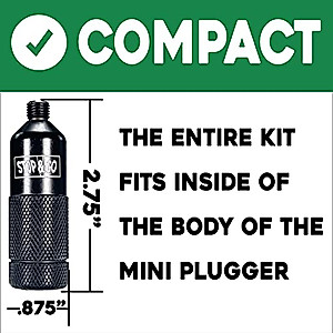 Stop & Go 200 Mini Pocket Plugger Tubeless Tire Repair for Bicycles and e-Bikes Works on BMX, XC, Mountain, Road, and Gravel