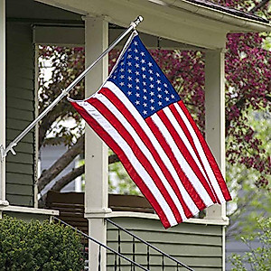 Flag Pole Holder for Outside House, Flag Holder, Flag Holders for Outside, Heavy Duty Flag Pole Mounting Bracket, Flag Bracket, Aluminum Rust Free Coated, Stainless Hardware 1" Diameter