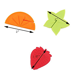 ELANE 6 Pcs Drink Markers for Glasses,Drinking Buddies Drink Markers Wine Glass Charms,Wine Charms for Stem Glasses