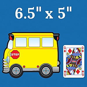 Carson Dellosa – School Bus Colorful Cut-Outs, Classroom Décor, 36 Pieces