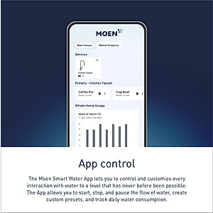 Moen 7864EVBLS Sleek Smart Touchless Pull Down Sprayer Kitchen Faucet with Voice Control and Power Boost, Size, Spot Resist Black Stainless