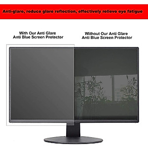 27" Anti Blue Light Anti Glare Monitor Screen Protector Design for Diagonal 27 Inch 16:9 Aspect Ratio Monitor Screen, Anti Fingerprint Reduces Digital Eye Strain Help You Sleep Better 597 x 336 mm
