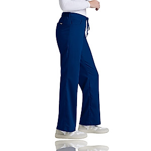 Grey's Anatomy Women's Junior-Fit Five-Pocket Drawstring Scrub Pant - X-Large - Indigo