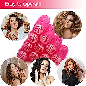10 Pieces Self Grip Hair Rollers 25mm Small Hair Curlers For Short And Long Hair Salon Hairdressing Curler For Curling And Styling Hair Self Holding Diy Roller For Hair Grip (25mm)