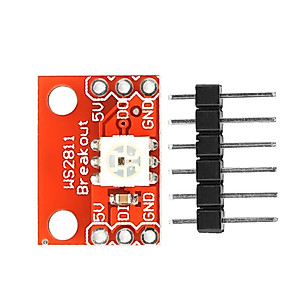 Pinsofy Sturdy 5Pcs Led Module, Convenient Ws2812 Board, for 5050 Led DIY USB Power Supply/Breadboard Design