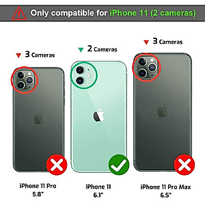 TOOVREN iPhone 11 Case iPhone 11 Leather Case Genuine Protective Ultra Thin Slim Shockproof Anti-Scratch Vintage Phone Case Hard Back Cover for Apple iPhone 11 6.1 inch 2019 Brown