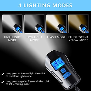 VIGIND Bike Light Set with Bicycle Speedometer, USB Rechargeable Bike Computer with Loud Bike Bell, Waterproof Bike Front Light and Tail Light, Bicycle Headlight Taillight for All Mountain & Road Bike