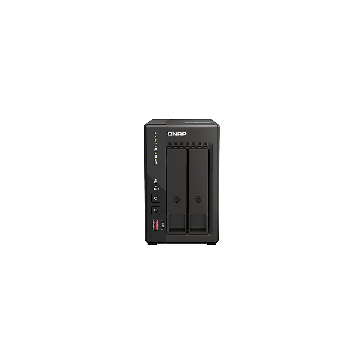 QNAP TS-253E-8G-US 2 Bay High-Performance Desktop NAS with Intel Celeron Quad-core Processor, 8 GB DDR4 RAM and Dual 2.5GbE (2.5G/1G/100M) Network Connectivity (Diskless)