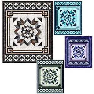 Green, Brown, Quartz Design, Fabric, 100% Cotton, Stonehenge Gradations II, Pine Ridge, Northcott, 26756-78, by The Yard