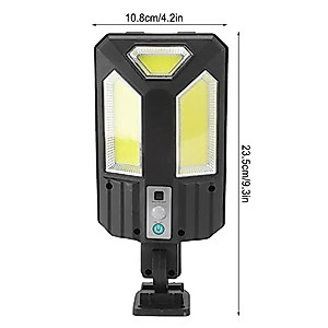 Jeanoko Solar Sensor Wall Light, Energy Saving Solar Street Light Easy to Install 3COB for Garden