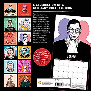2021 The Legacy of Ruth Bader Ginsburg Wall Calendar: Her Words of Hope, Equality and Inspiration ― A yearlong tribute to the notorious RBG (12-Month Monthly Calendar)