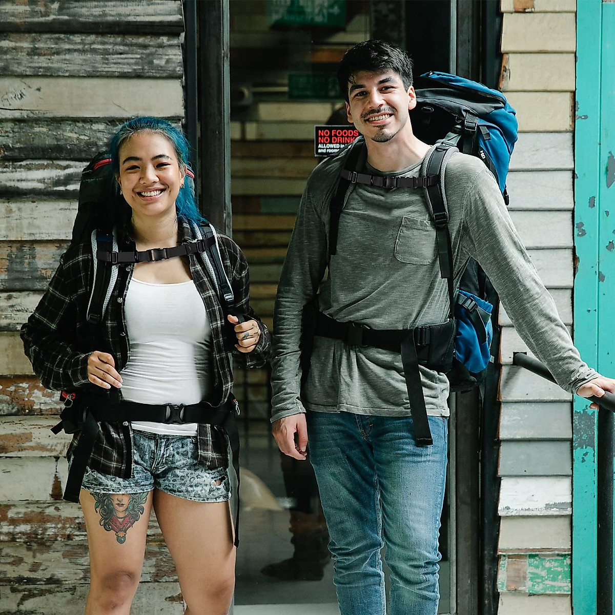 Wisdompro Backpack Chest Strap, Heavy Duty Adjustable Backpack Sternum Strap Chest Belt with Quick Release Buckle for Hiking and Jogging - with Slide Locks (Black)