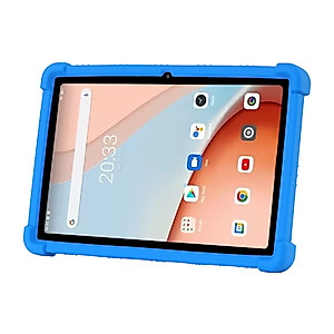 HminSen Case for Blackview Tab 7 WiFi/Tab 8 WiFi Tablet, Kids Friendly Soft Silicone Adjustable Stand Cover for Blackview Tab A7 Kids 10.1 inch/OSCAL PAD60 / PAD70 2023 10.1 Tablet (Blue)
