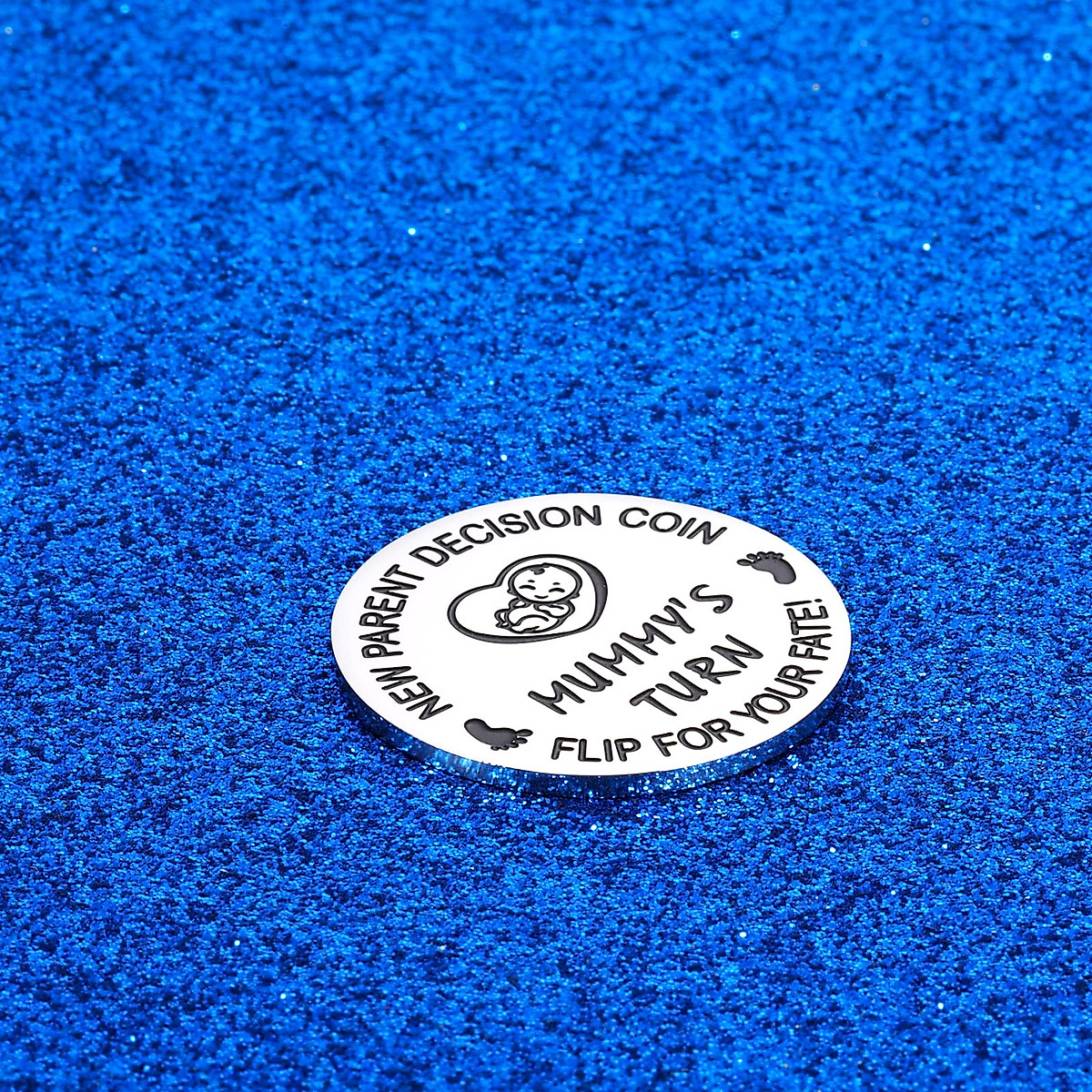 New Baby Gifts Decision Coin for Mummy Daddy to Be Wife Husband Pregnancy Gifts for First Time Moms Dads New Parents Gifts for Christmas Mothers Fathers Day Birthday,Double-Sided