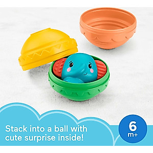 Fisher-Price Stacking Elephant, Infant Stacker Activity Toy For Baby Ages 6 Months And Older