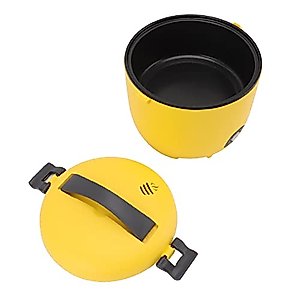 Small Grain Cooker, Inline Heating One Key Operation Stick Mini Rice Cooker Portable for Dormitory Meat Stew (US Plug 110V)