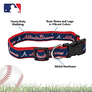MLB DOG COLLAR. - 29 Baseball Teams available in 4 Sizes. Heavy-Duty, Strong & Durable Pet Collar. - MLB Licensed PET COLLAR.