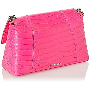 Steve Madden Alessa Croco Crossbody Bag, Hot Pink