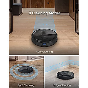 Thamtu G10 Robot Vacuum with 2700Pa Strong Suction, Super-Thin Robotic Vacuum Cleaner, Compatible with Alexa, Clean Schedule, Self-Charging, Ideal for Pet Hair, Hard Floor, Medium-Pile Carpet (Sliver)
