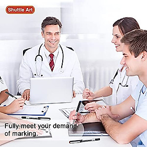 Shuttle Art RollerBall Pens, 25 Pack(21 black 2 blue 2 red) Fine Point Roller Ball Pens, 0.5mm Liquid Ink Pens for Writing Journaling Taking Notes School Office