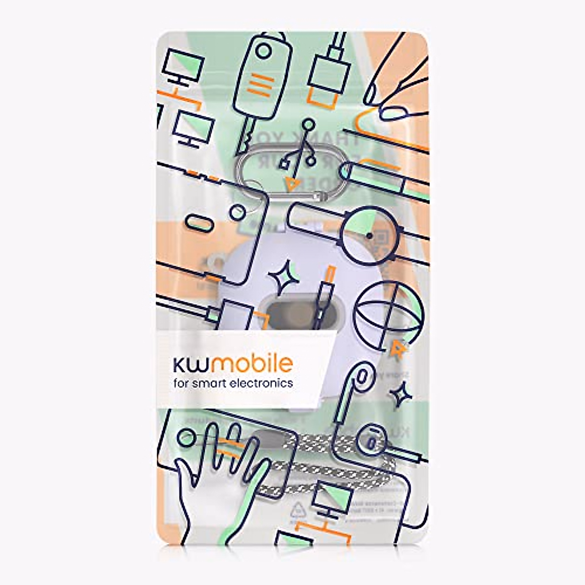 kwmobile Earphones Case Compatible with Samsung Buds 2 Pro/Buds 2 / Buds Live/Buds Pro - Protective Earbuds Headphones Cover - Lavender