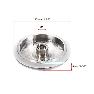 uxcell Basin Sink Click Zinc Alloy 42mm Diameter Pop Up Push Button Drain Stopper