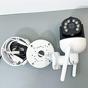 Universal Bullet Security Camera Junction Box Mount Bracket(8 Pack),Waterproof Aluminum Junction Box for IP Camera Electric Enclosure, Indoor/Outdoor Wall Ceiling Mount Hide Cable Junction Base Boxes