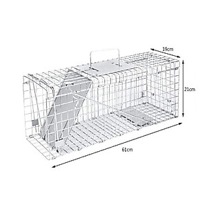 Autofather Humane Rat Trap Live Mouse Cage Trap, Animal Trap Cage (Easy to Set Humane Trap for Rabbits, Cats and Similar Sized Animals) - 24 in x 7.48 in x 8.26 in