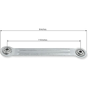 4 PK Glider Bearing Arm 9" Length, 7 1/2" Hole to Hole Rocker Repair Parts Hardware Kit Replacement (9 Inches Long)