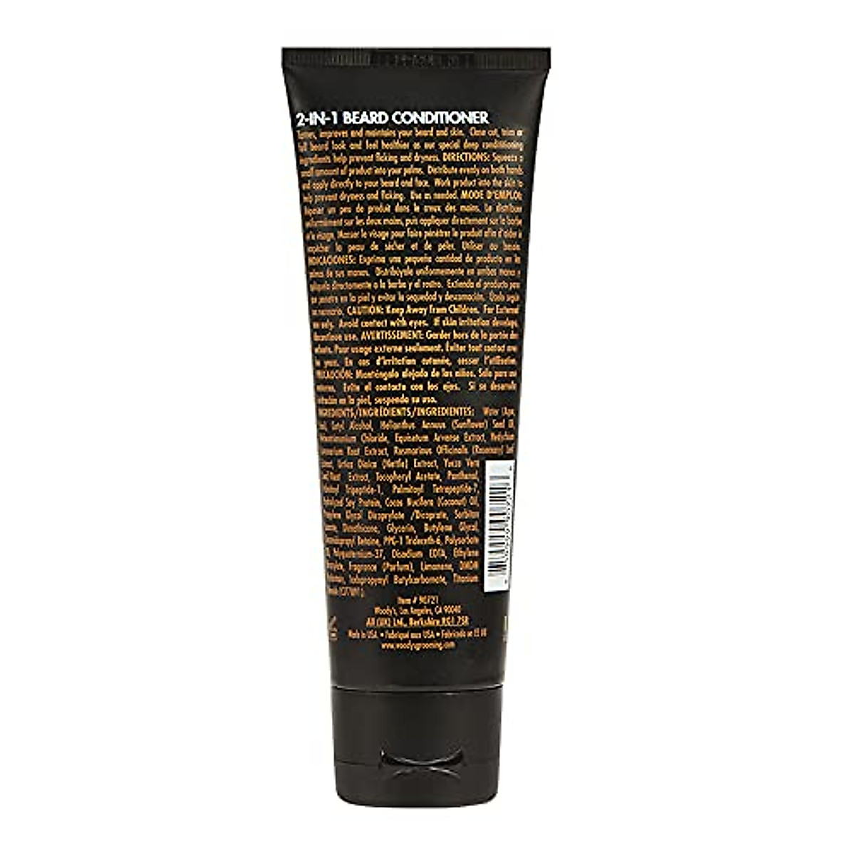 Woody's 2-in-1 Beard Conditioner, Softens and Conditions Dry, Coarse and Flakey Facial Hair, with Vitamin E, Panthenol, and Matrixyl to Soothe Facial Scruff and Skin, 4 fl oz - 2 pack