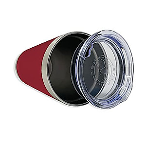 LaserGram 16oz Vacuum Insulated Pint Tumbler, Indian Elephant, Personalized Engraving Included (Maroon)