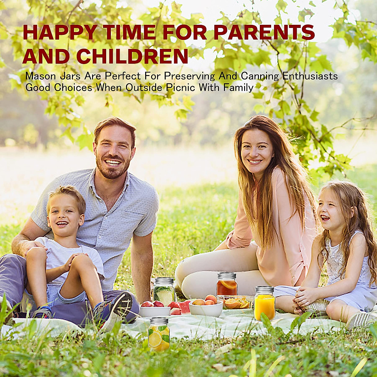 SLifeJars 30 Pcs Mason Jars 8 oz Regular Mouth Clear Glass Jars with Airtight Leak Proof Lids and Bands Canning Jars Reusable Spice Jars for Kitchen Food Storage Prep Overnight Oats Jam Jelly Honey