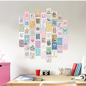 Artivo Danish Pastel Wall Collage Kit for Aesthetic Pictures 70 cards, for Teen, Girls Room Décor