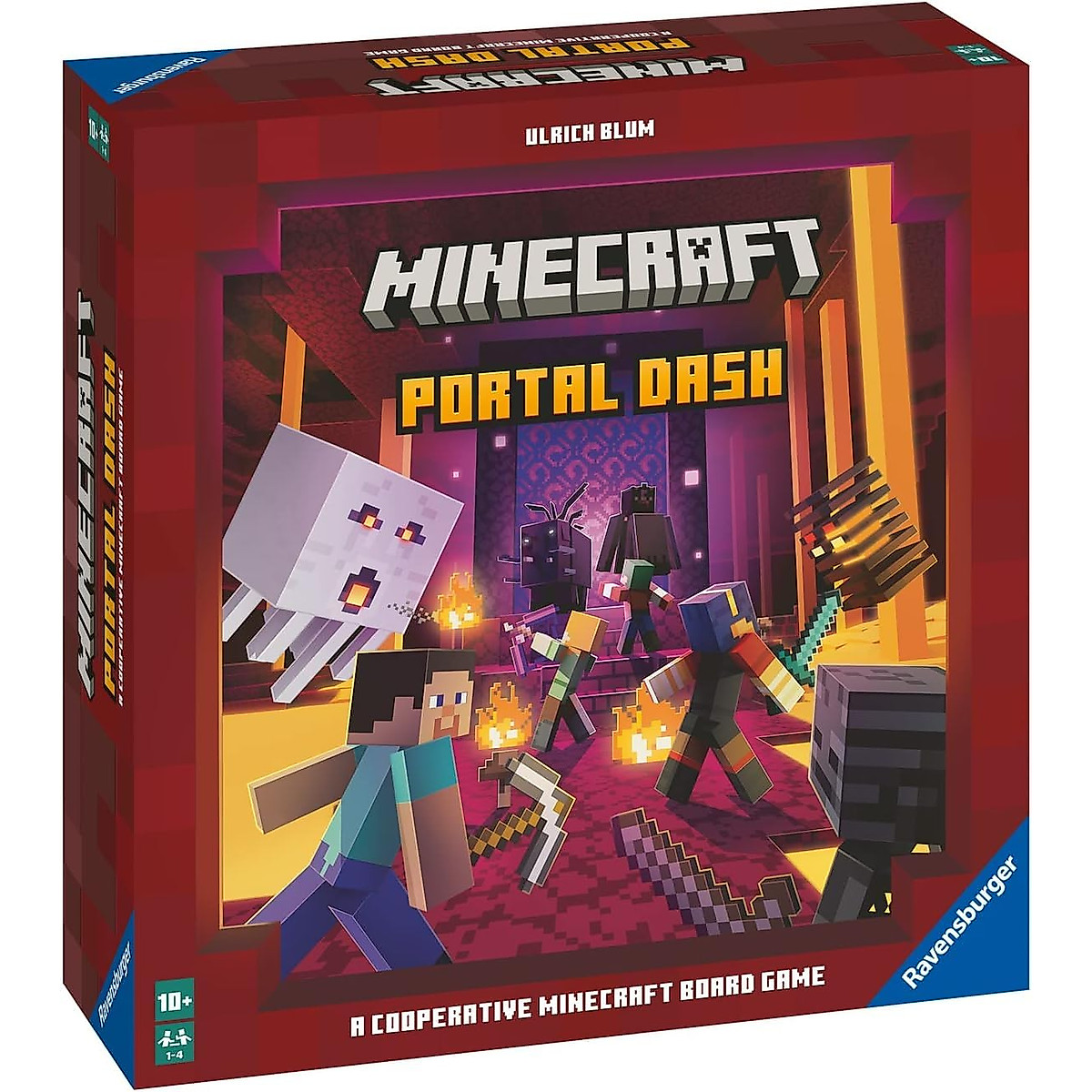 Ravensburger Minecraft: Portal Dash - Engaging Family Board Game for Kids and Adults | Adventure-Packed Gameplay | Ideal Gift for Minecraft Enthusiasts | Suitable for Age 10 and Above