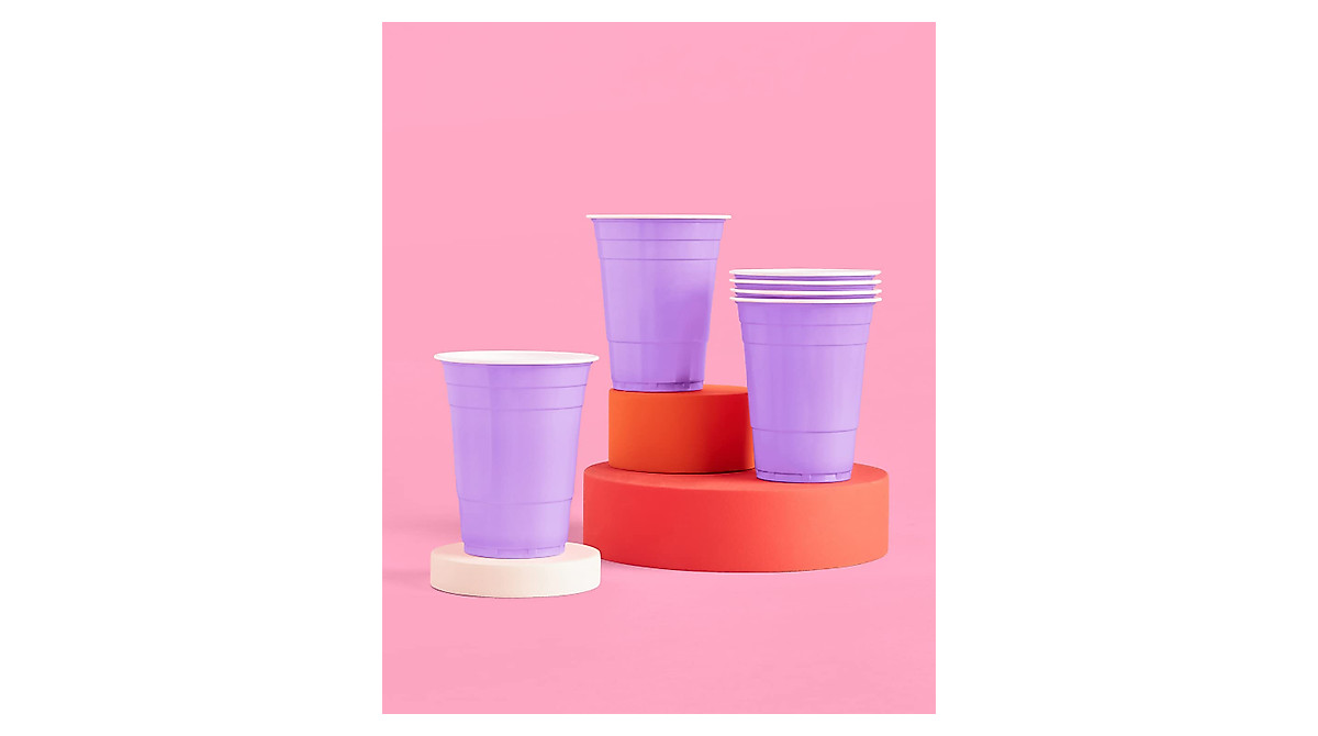 Lavender Party Cups - 50 Purple Disposable Cups