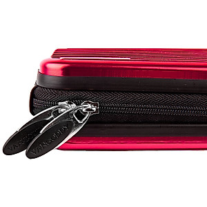 VanGoddy Pascal Metal Carrying Hard Case for Sony Cyber Shot DSC Model W560 W570 W610 W620 W650 W690 W710 W730 W800 Point and Shoot Digital Cameras (Pink)