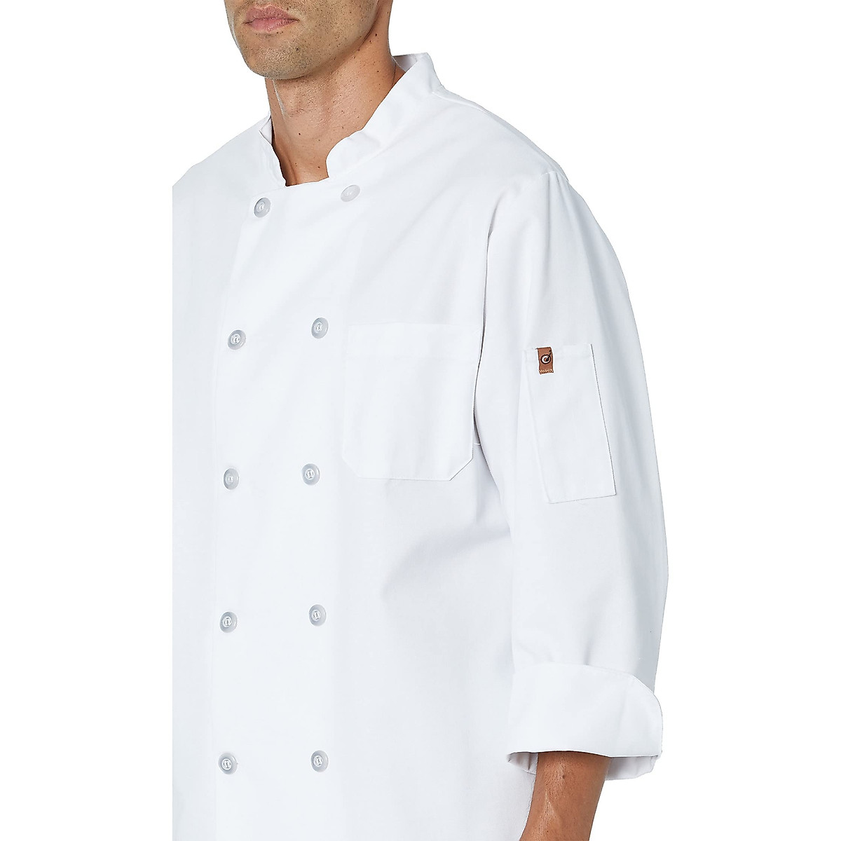 Red Kap Ten Pearl Button Chef CoatWhite MD