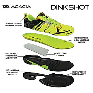 ACACIA DINKSHOT II Pickleball Shoes, White/Royal, 9.5 Women/8 Men