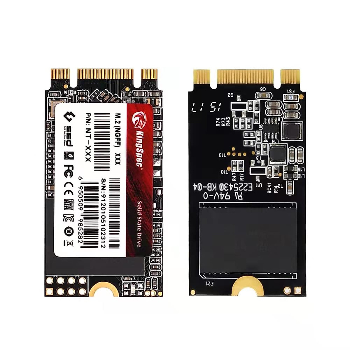 KingSpec M.2 SATA SSD, 128GB 2242 SATA III 6Gbps Internal M.2 SSD, Ultra-Slim NGFF State Drive for Desktop/Laptop/Notebook (2242, 128GB)