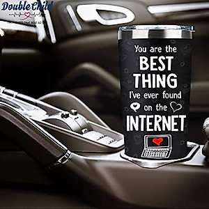 Valentines Day Gifts for Him, Her - Gifts for Boyfriend Husband - Wife Gifts - Gift for Girlfriend - Romantic I Love You Gifts for Him Her - Anniversary Couple Gifts for Valentine - Tumbler 20oz