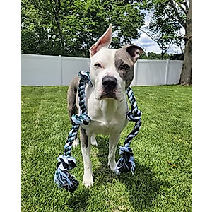 Giant Dog Rope Toys for Extra Large Dogs - 42 Inch, 6 Knot Tough Rope Chew Toys for Large Dogs - Benefits Non-Profit Animal Rescue - Indestructible Dog Toy for Aggressive Chewers and Large Dog Breeds