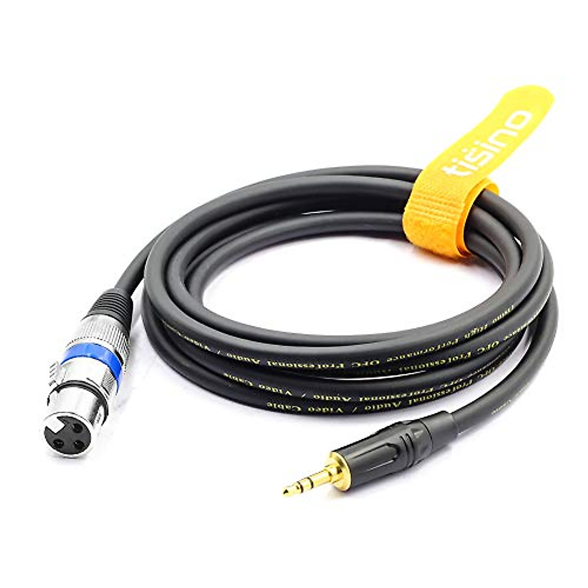 Disino XLR to 3.5mm (1/8 inch) Stereo Microphone Cable for Camcorders, DSLR Cameras, Computer Recording Device and More - 5ft
