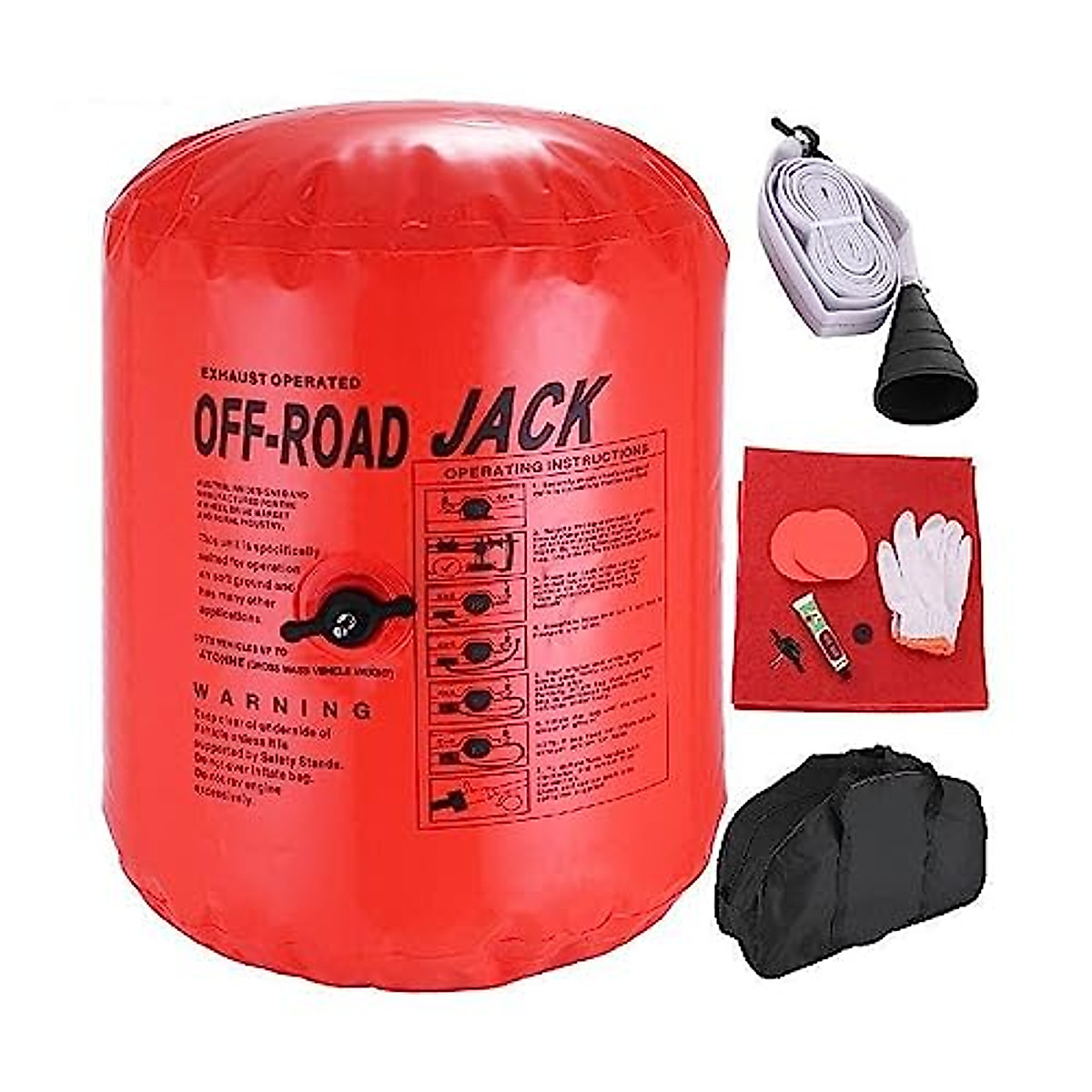 4 Ton Large Car Inflatable Jack Exhaust Air Jack for Car SUV Sedan Wheel Support Jacks Auto Emergency Escape Air Lifting Durable and Suitable for Multiple Scenarios
